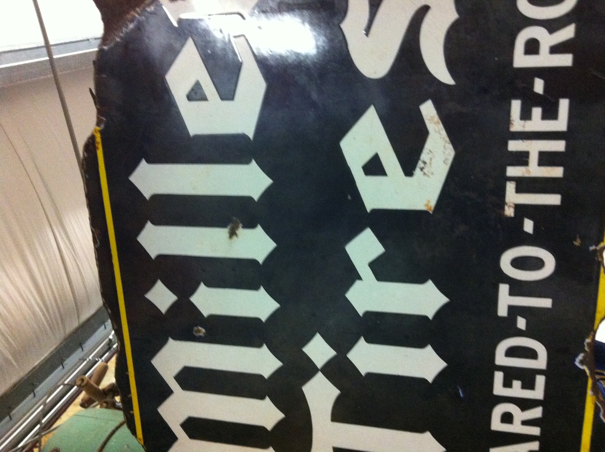 Miller Tires Flange Sign | Collectors Weekly