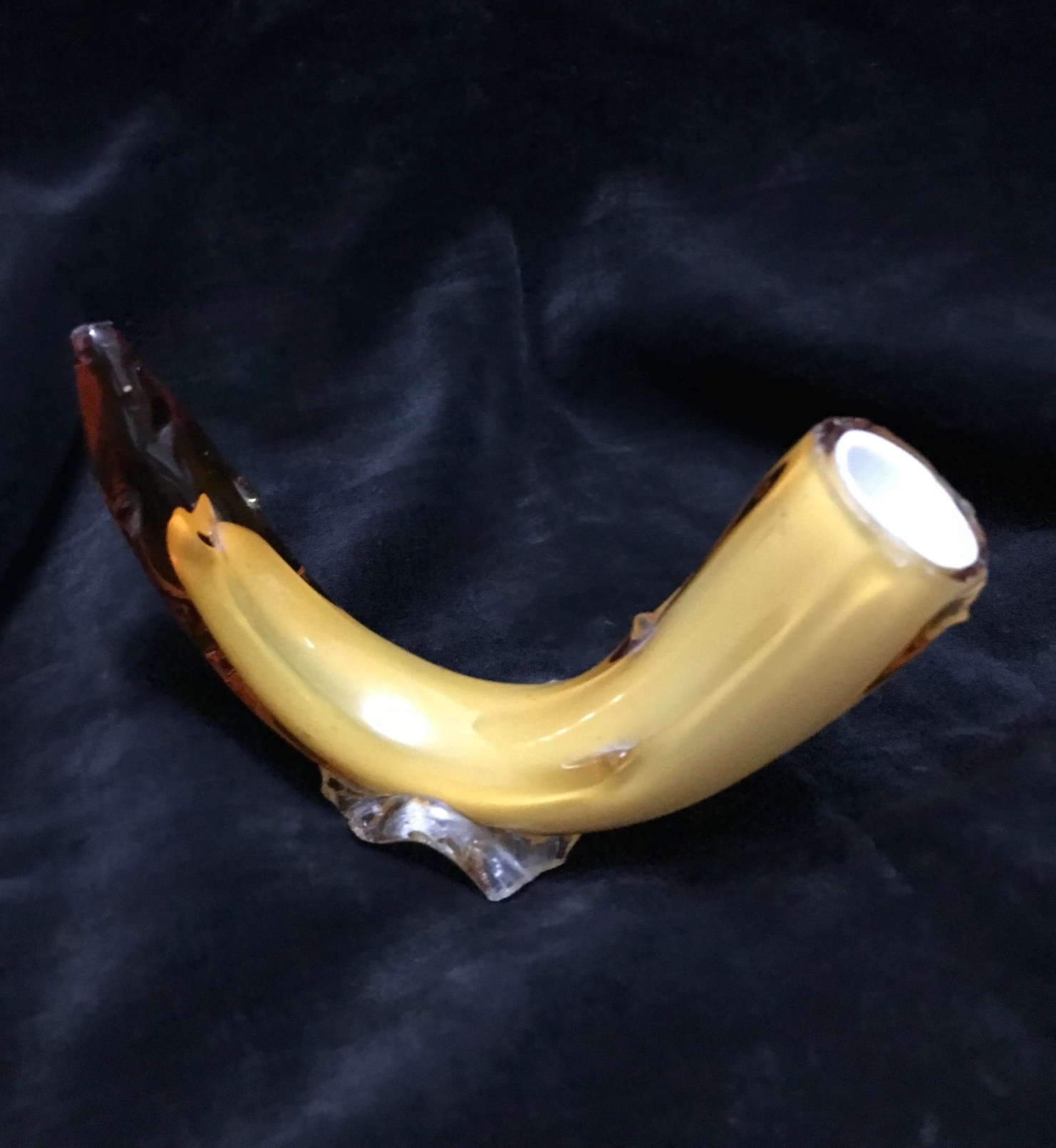 Victorian cased glass cornucopia thorn vase - a weird unit only I could ...