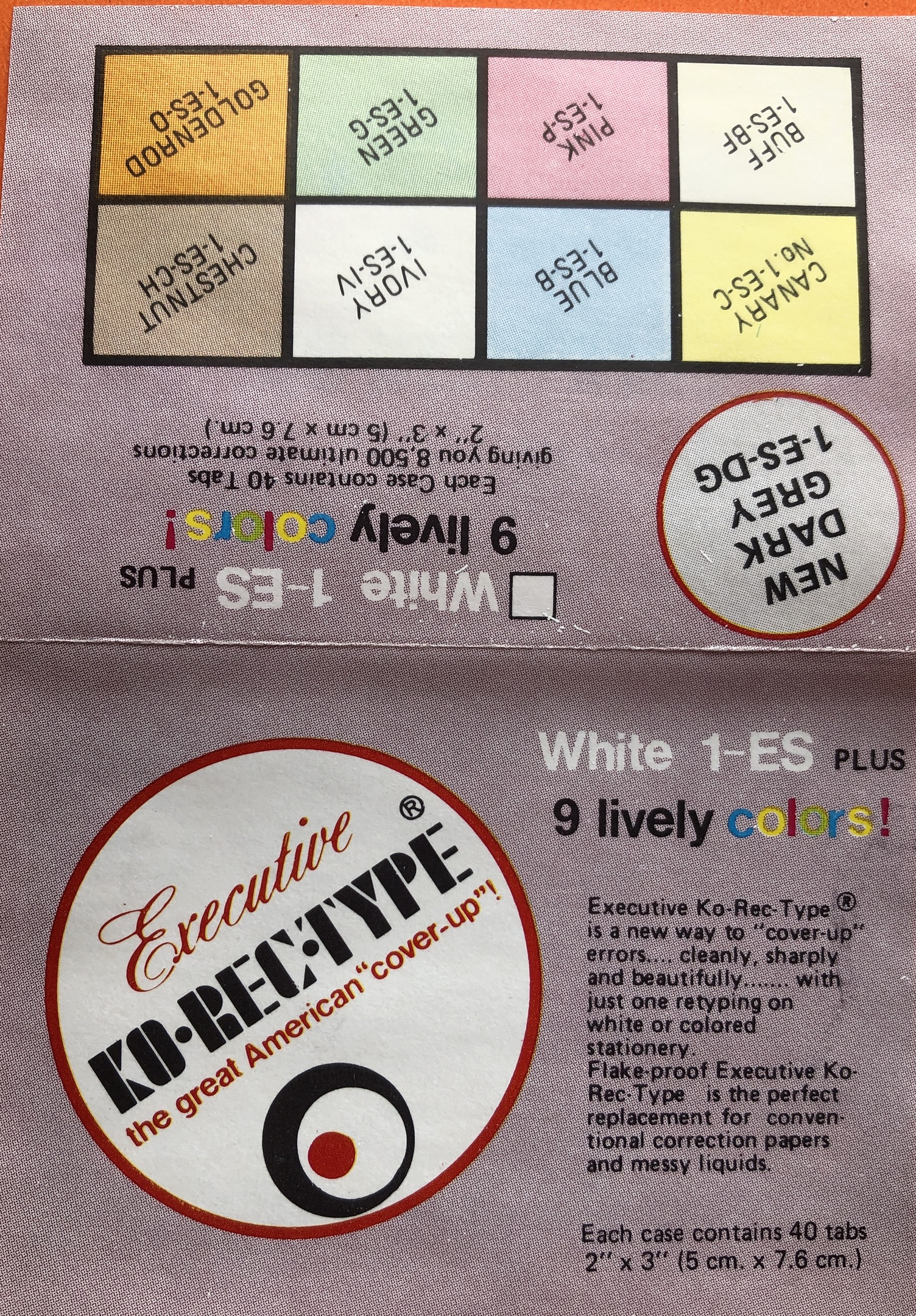 Typewriter Error Correction Product from 1976. | Collectors Weekly