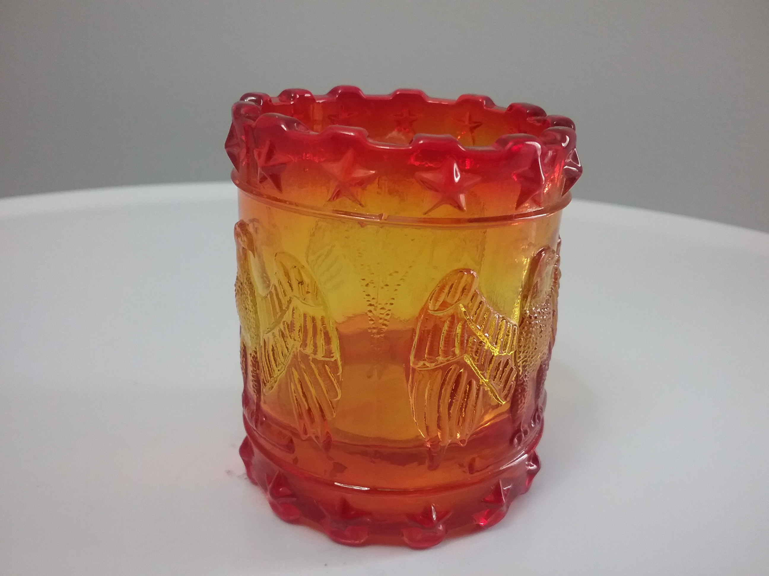 Kanawha Glass eagle toothpick holder | Collectors Weekly