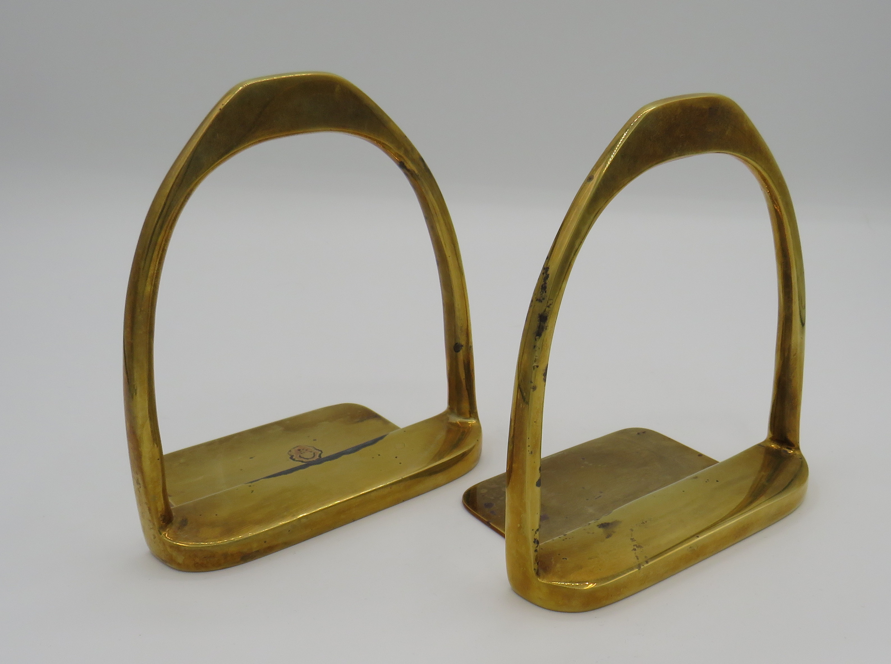 Vintage Brass Stirrup Bookends | Collectors Weekly
