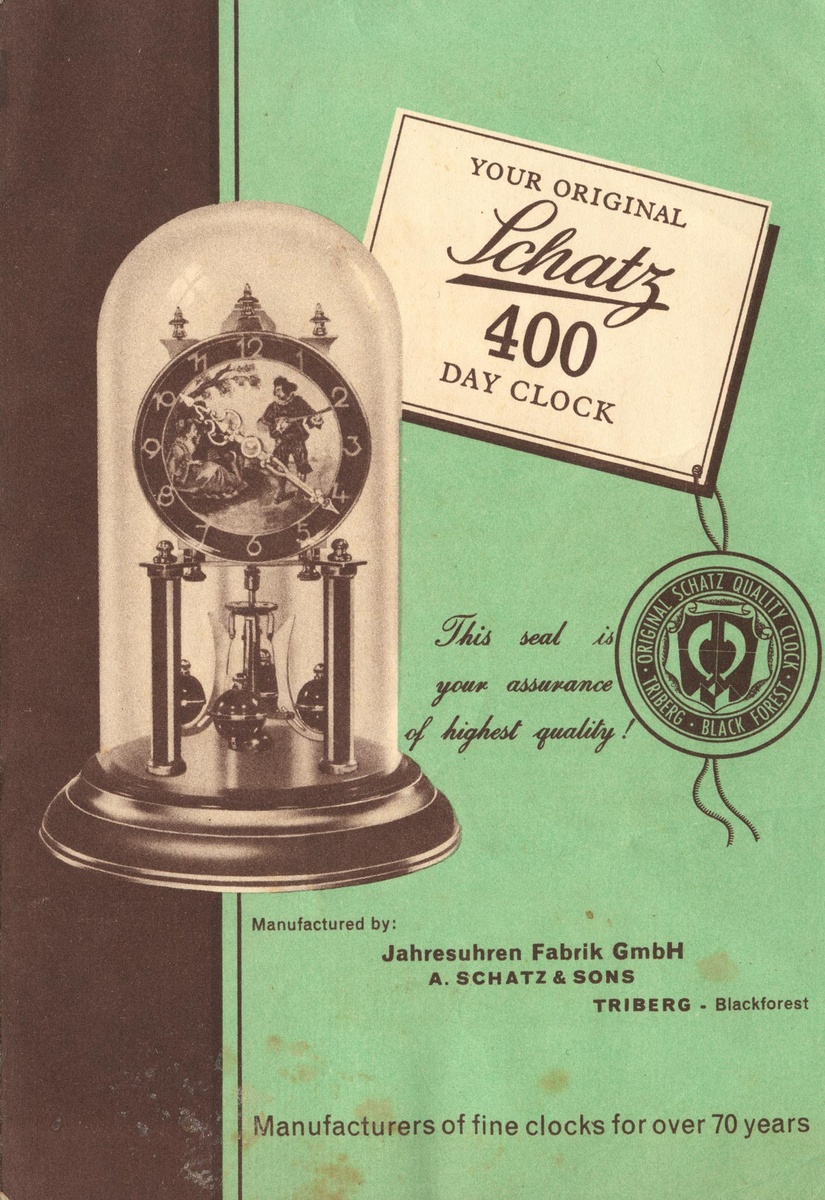 Schatz Standard 400 Day Clock Instructions 1950s Collectors Weekly Schatz Standard 400 Day Clock Instructions 1950s Collectors Weekly