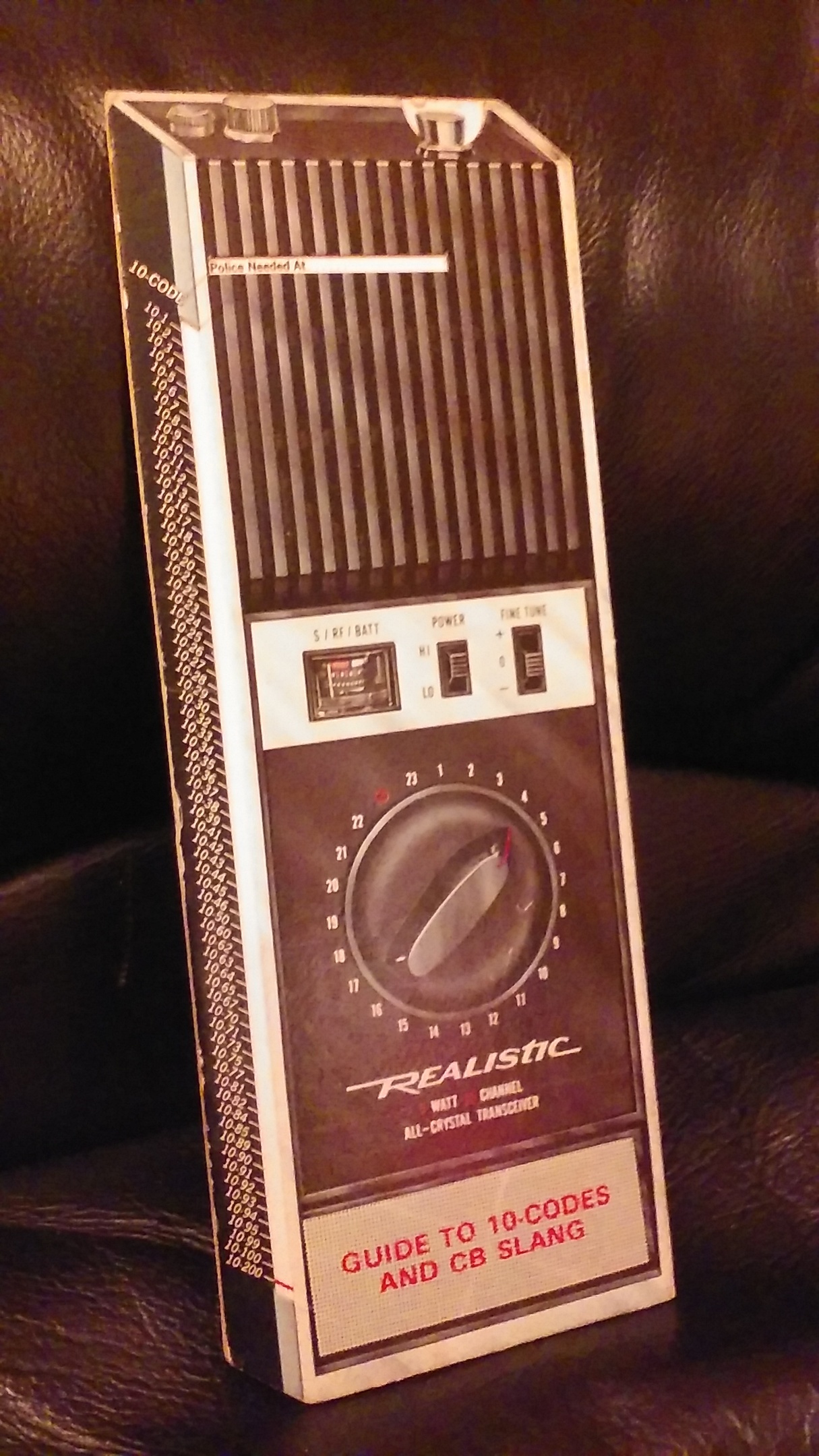REALISTIC RADIO SHACK ARCHER slide Chart Of CB Radio Slang And 10