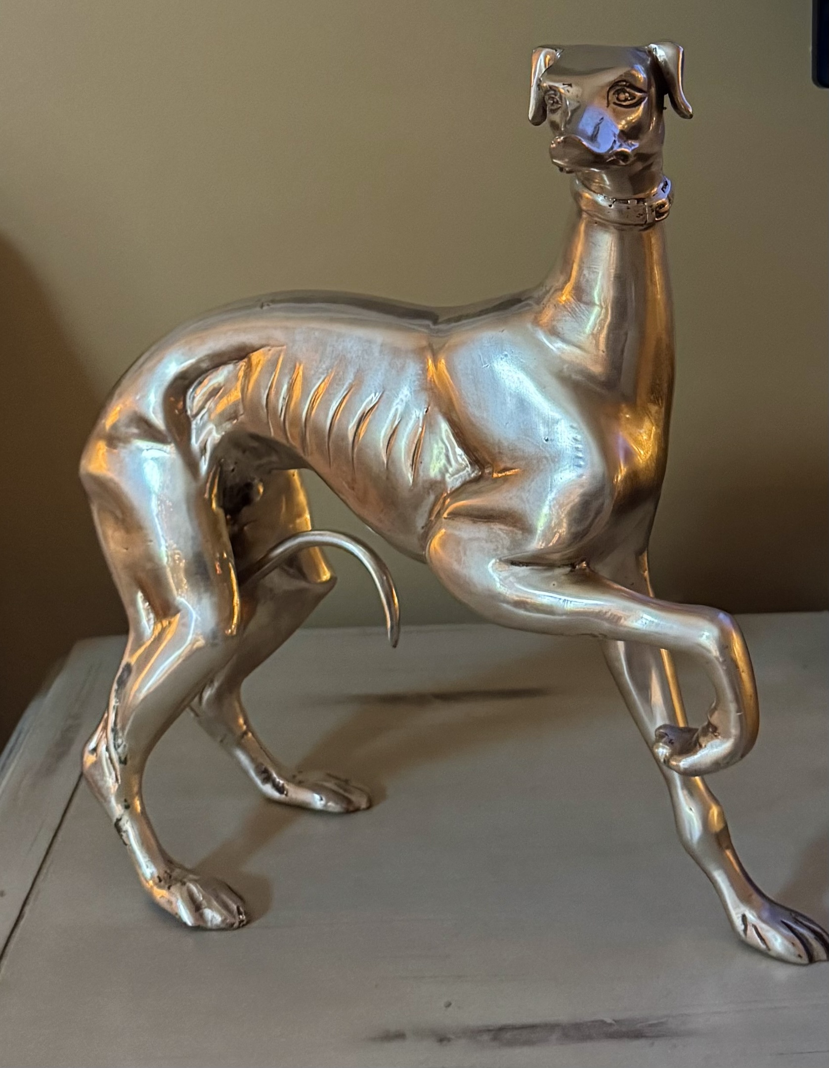 Antique Silver Plated Whippet | Collectors Weekly
