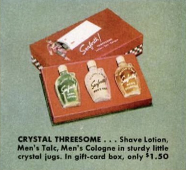 1953 Seaforth Christmas "Crystal Threesome" Gift Set, Only Cologne ...