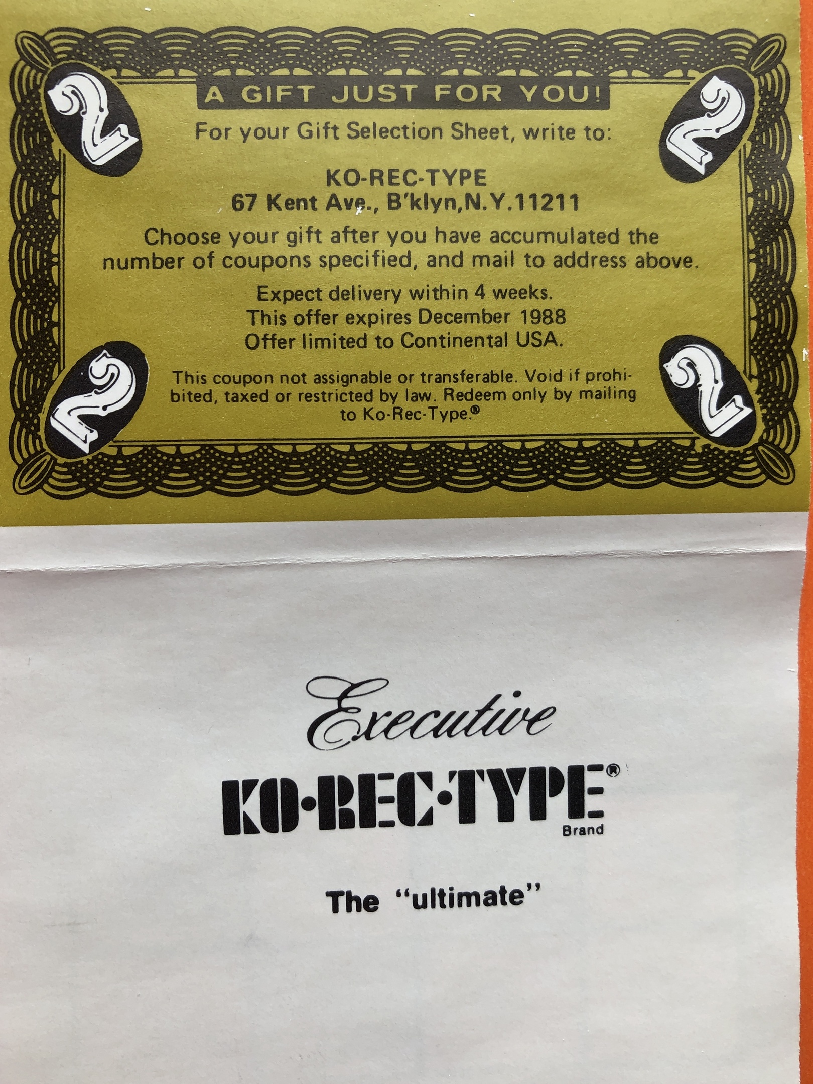 Typewriter Error Correction Product from 1976. | Collectors Weekly