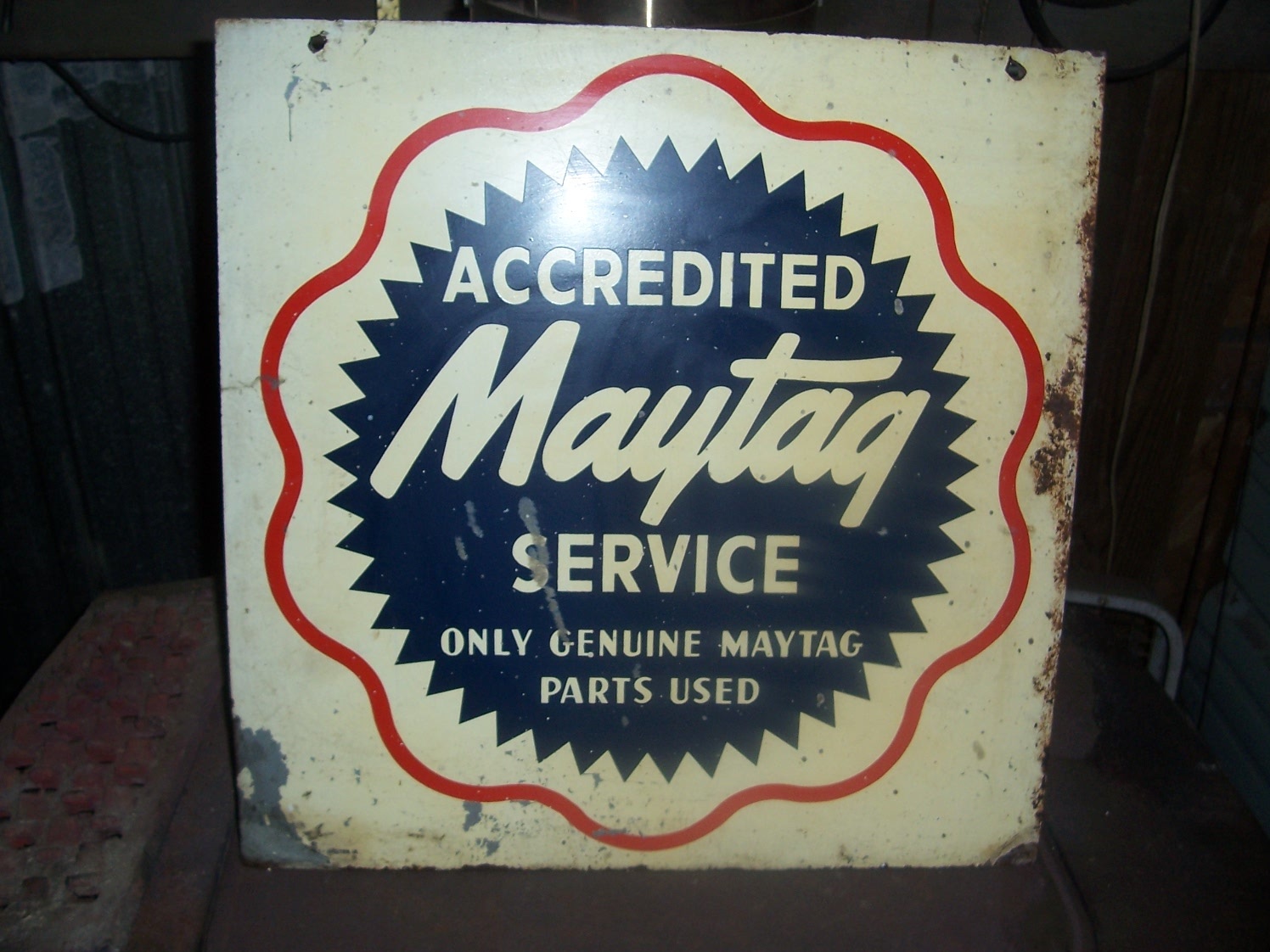 METAL MAYTAG SERVICE SIGN | Collectors Weekly
