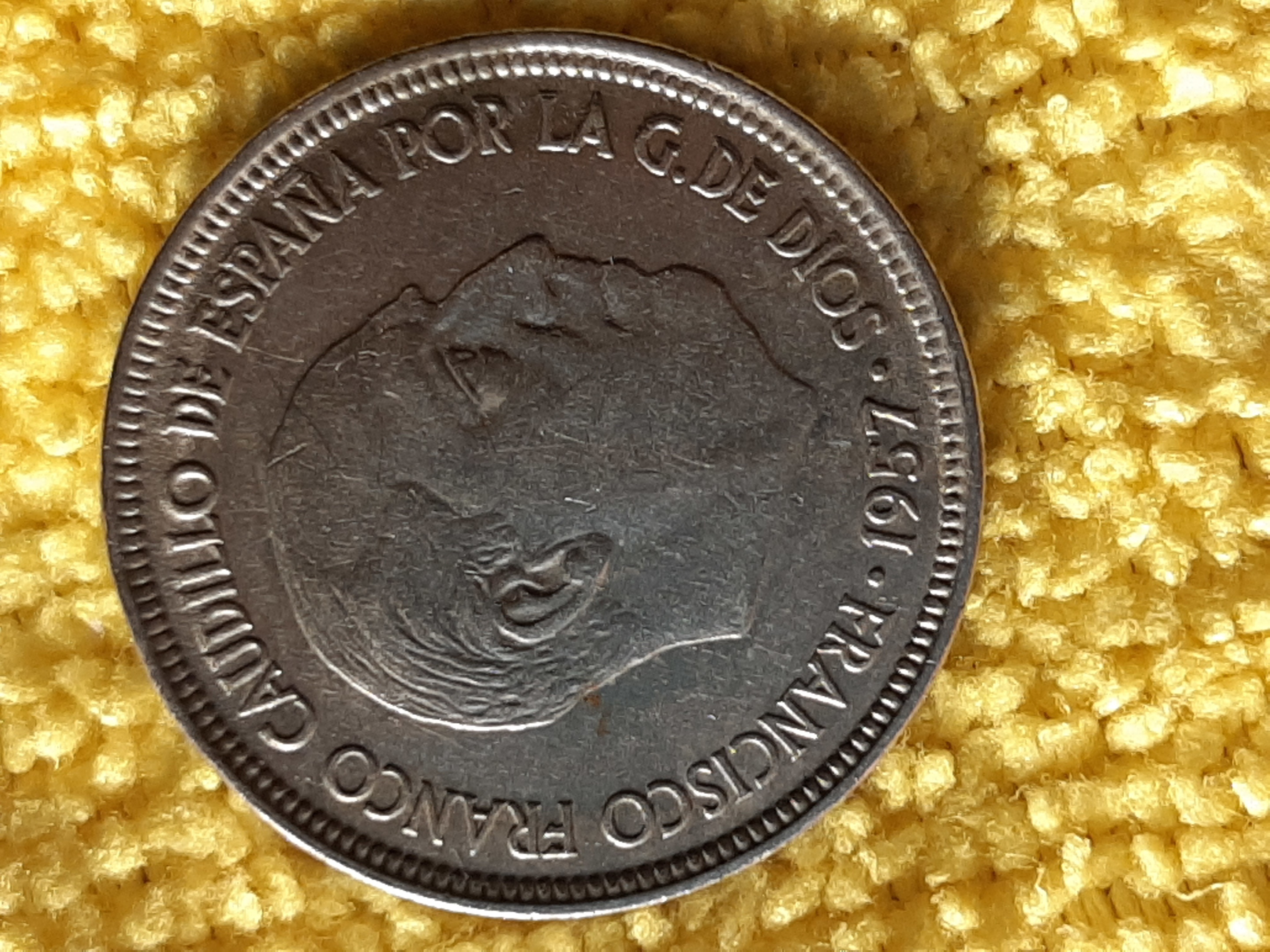 Spain 1957 5 Pesetas Ptas Coin Collectors Weekly