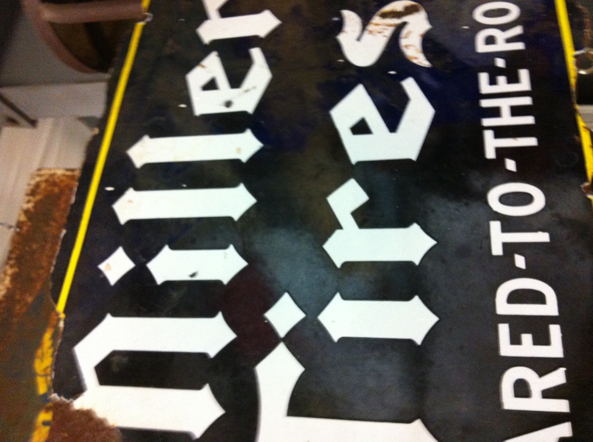 Miller Tires Flange Sign | Collectors Weekly