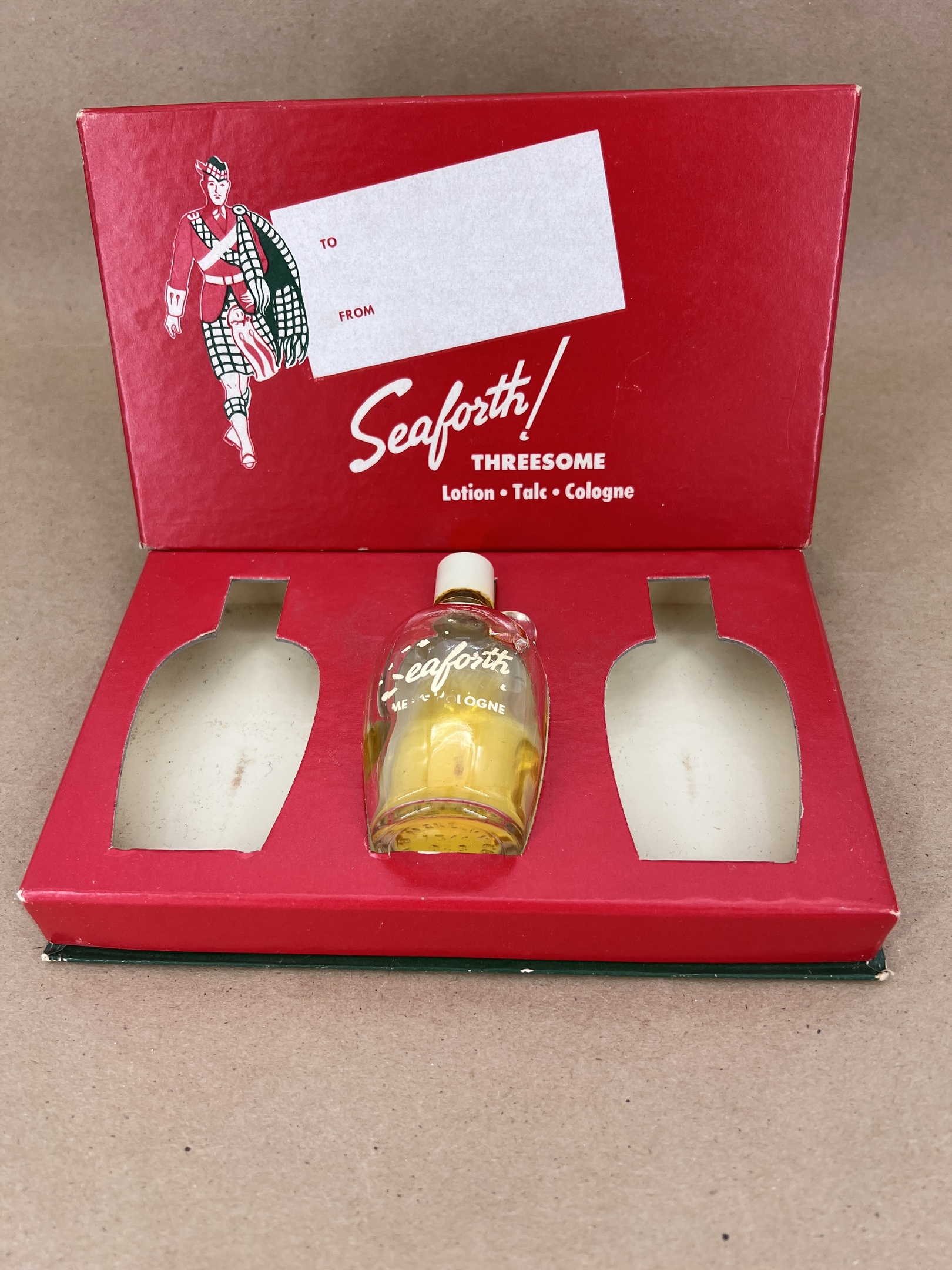 1953 Seaforth Christmas "Crystal Threesome" Gift Set, Only Cologne ...