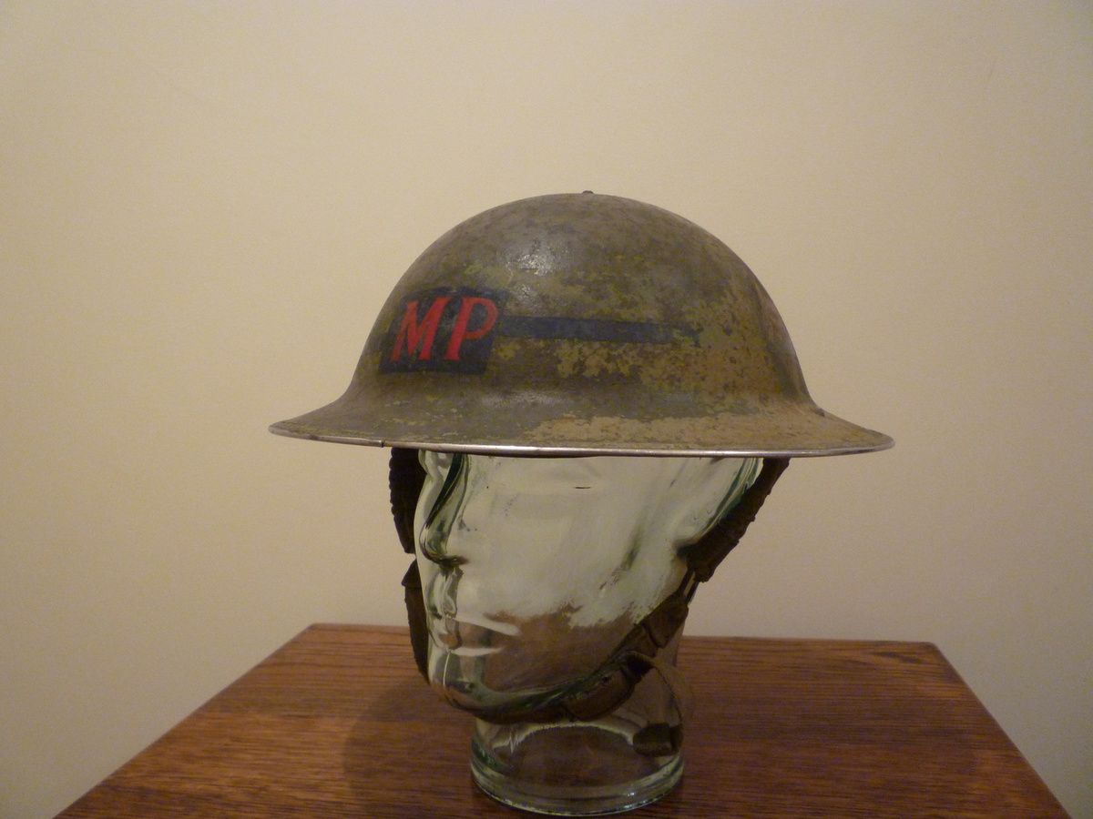 British WWII Military Police Combat helmet. | Collectors Weekly